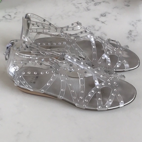 Stuart Weitzman | Shoes | Stuart Weitzman Jellies With Swarovski ...